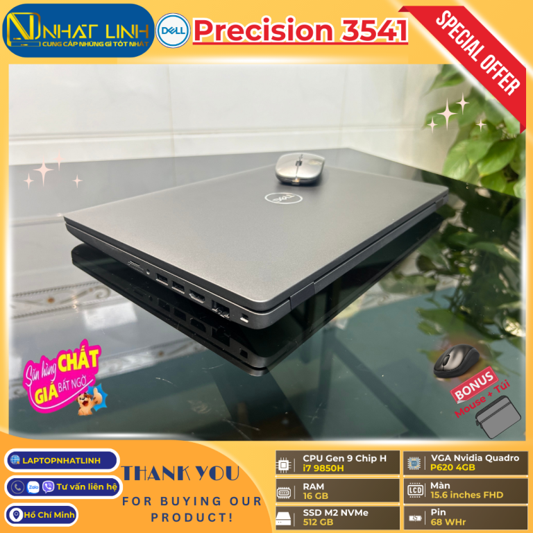Dell Precision 3541 I7 Gen 9 Chip H【Giá cập nhật mới nhất】 | Laptop ...